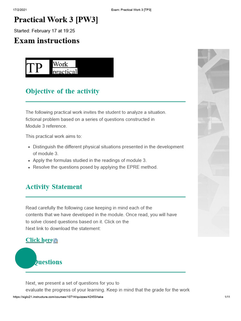 Practical Work Exam 3 [TP3] | PDF | Density | Heat Capacity