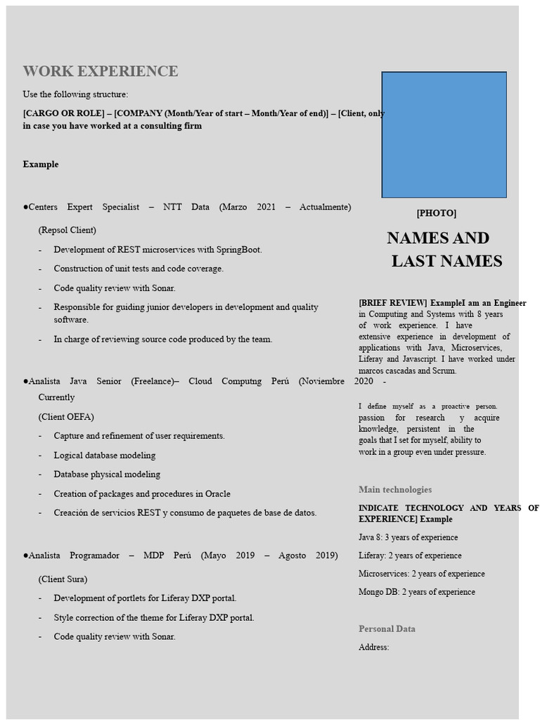 NTT DATA APPLICATION CV FORMAT (2) | PDF | Pl/Sql | Computing