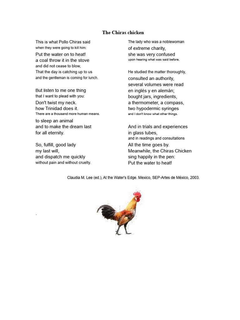 Annex C The Chiras Chicken | PDF