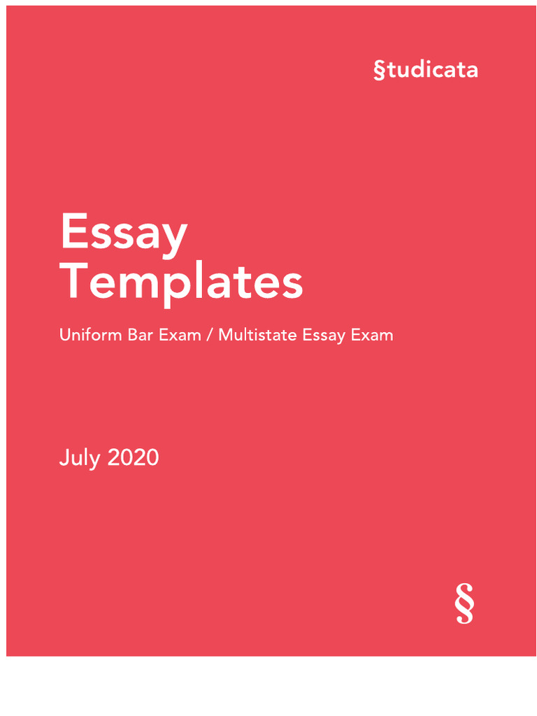 Template Esai Studicata Juli 2020 | PDF