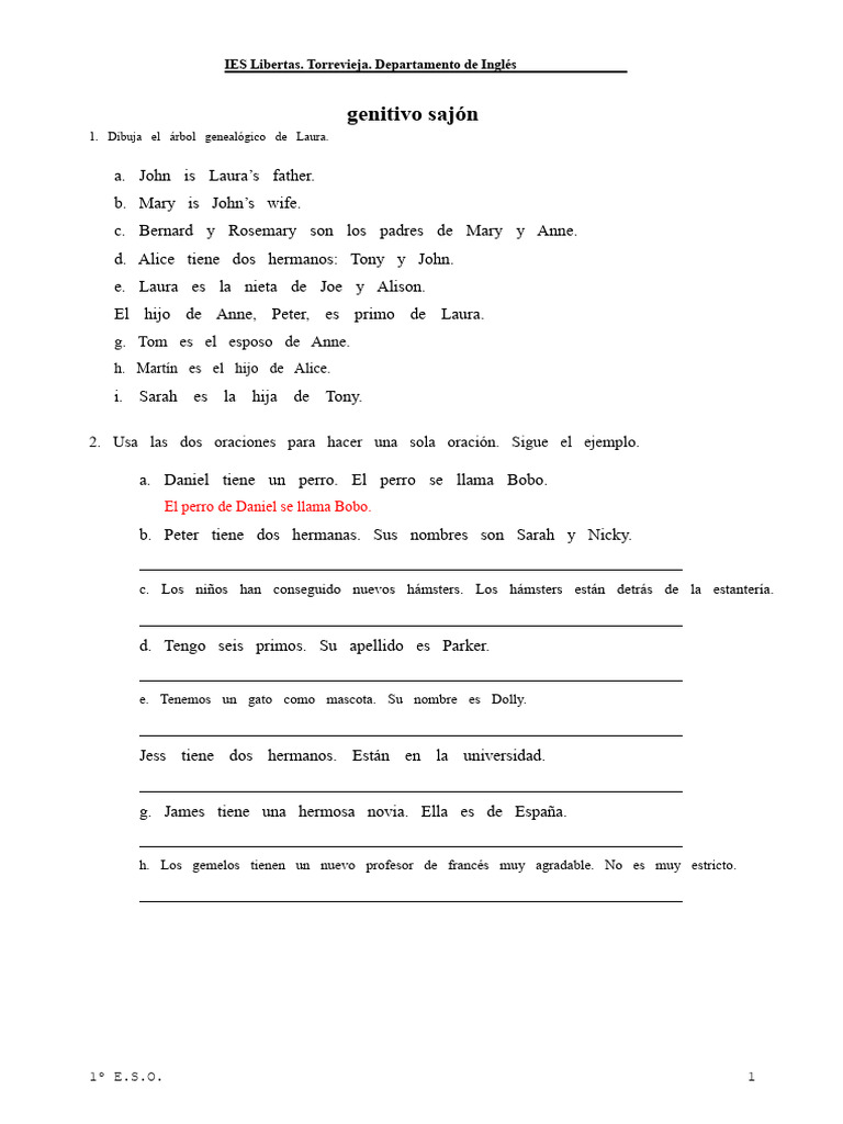 Genitivo Sajón | PDF