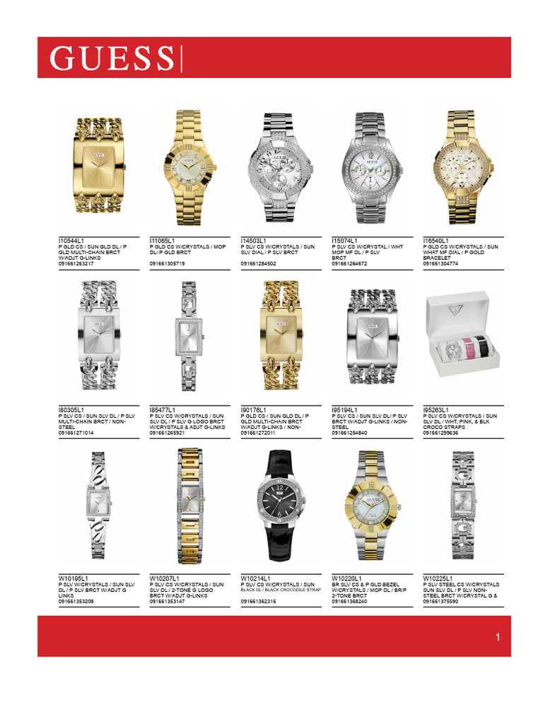 Guess Watches Catalog April 2012 | PDF