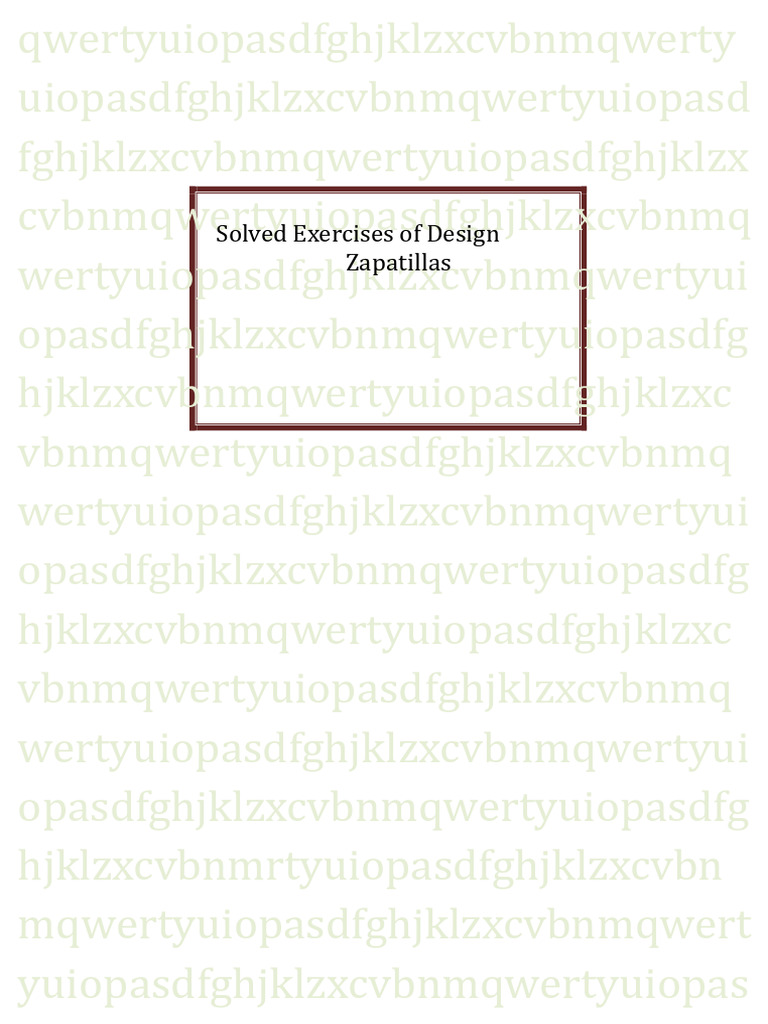 Solved Exercises on Foundation Designs | PDF | Bending | Foundation ...