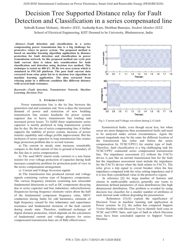 Decision Tree for Fault Detection in Power Lines | PDF | Electrical ...
