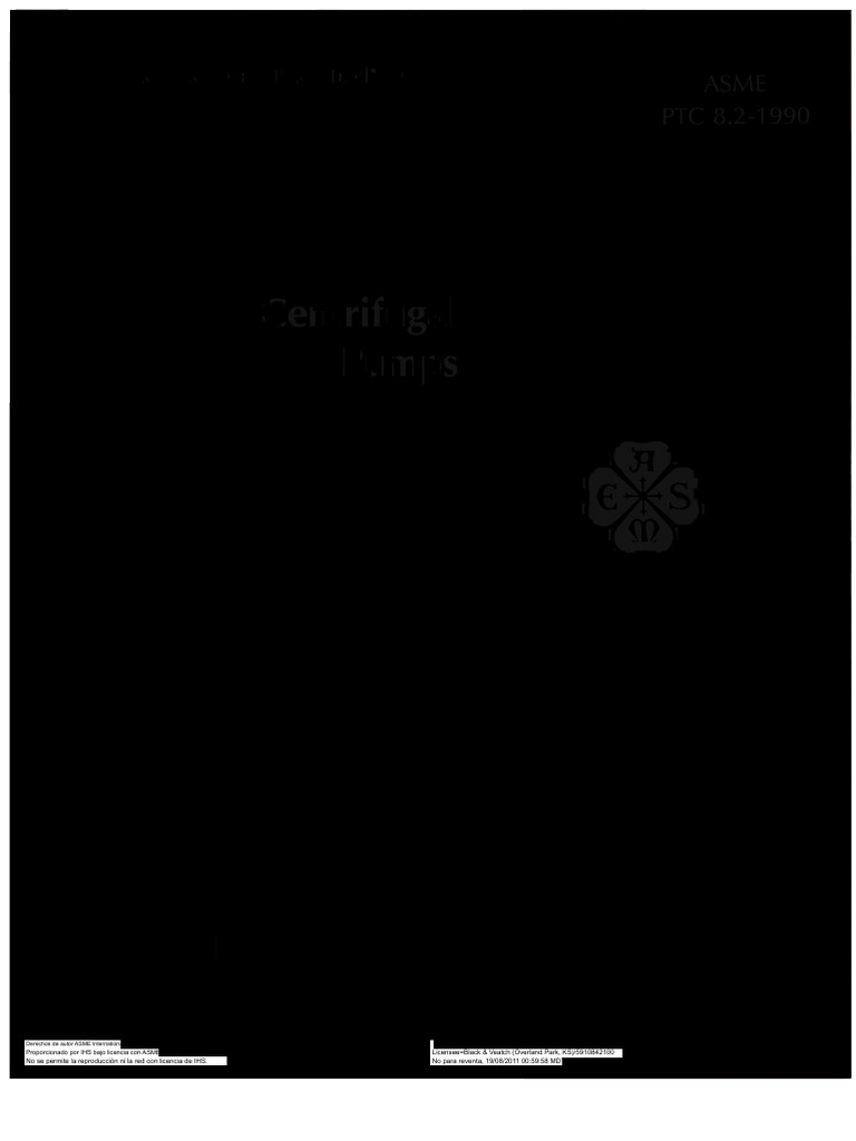ASME PTC 8.2 - Bombas Centrífugas | PDF | Vapor | Turbina