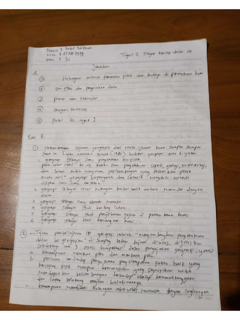 Tugas 2 Silayar Konsep Dasar Ips Fatur | PDF