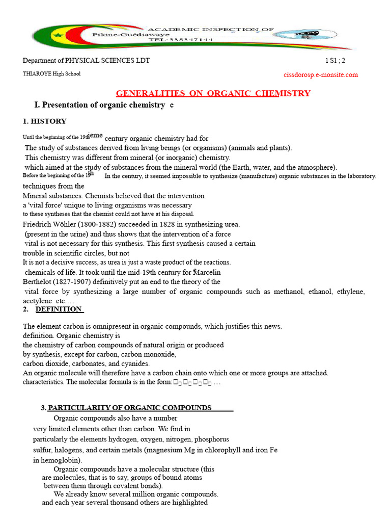 PC 1st CD-C1 General information on organic chemistry | PDF | Mole ...