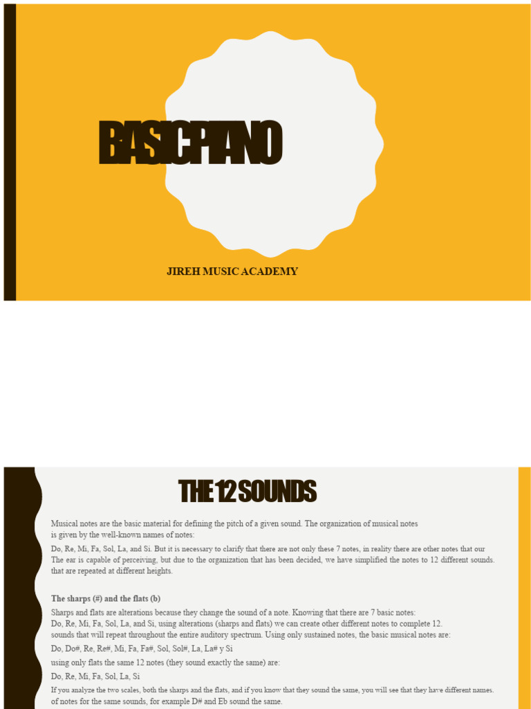 Module 1 Basic Piano | PDF | Scale (Music) | Chord (Music)