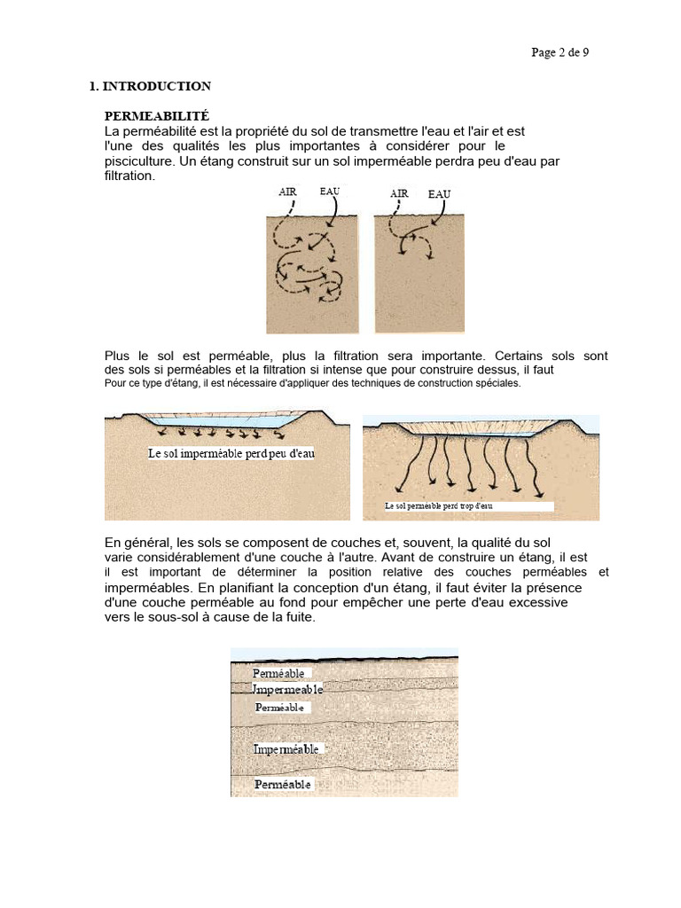 Mesure de la perméabilité du sol | PDF | Génie chimique | Mécanique des ...
