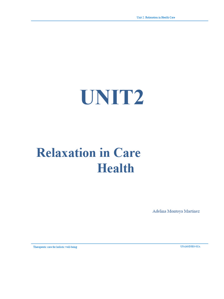 Relaxation for Care | PDF | Breathing | Relaxation (Psychology)