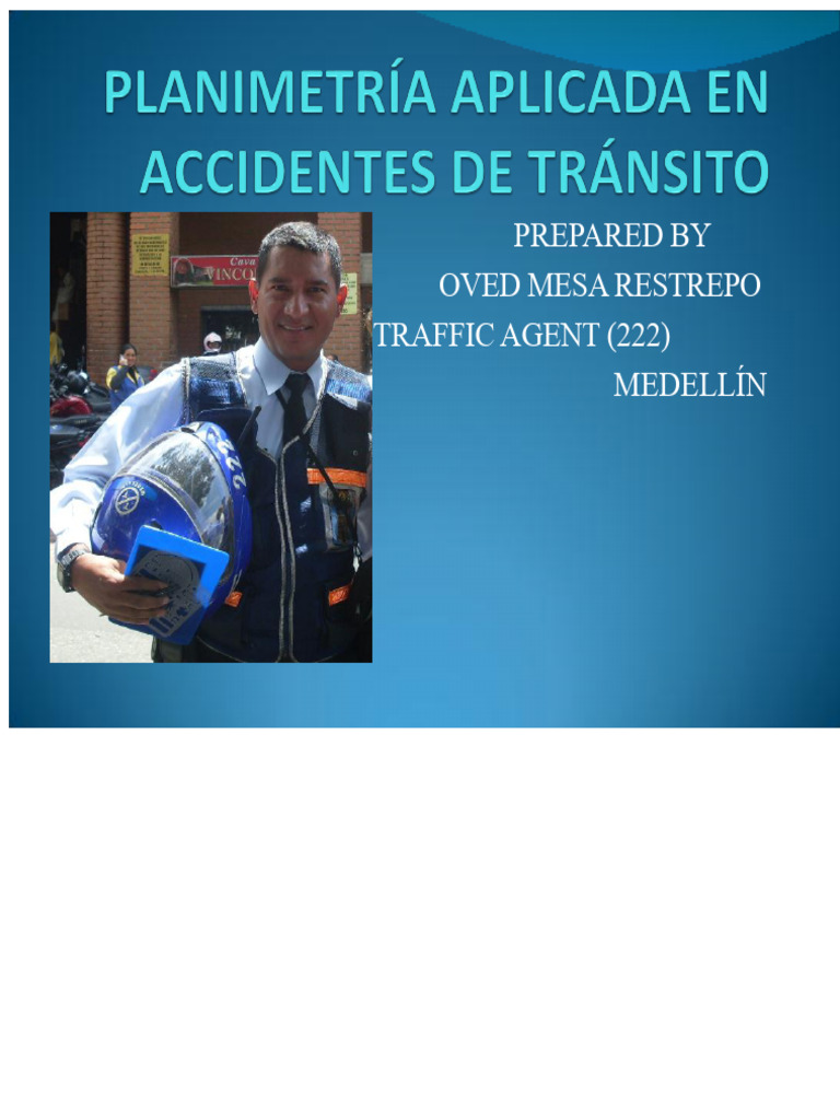 APPLIED PLANIMETRY IN TRAFFIC ACCIDENTS I | PDF | Topography ...