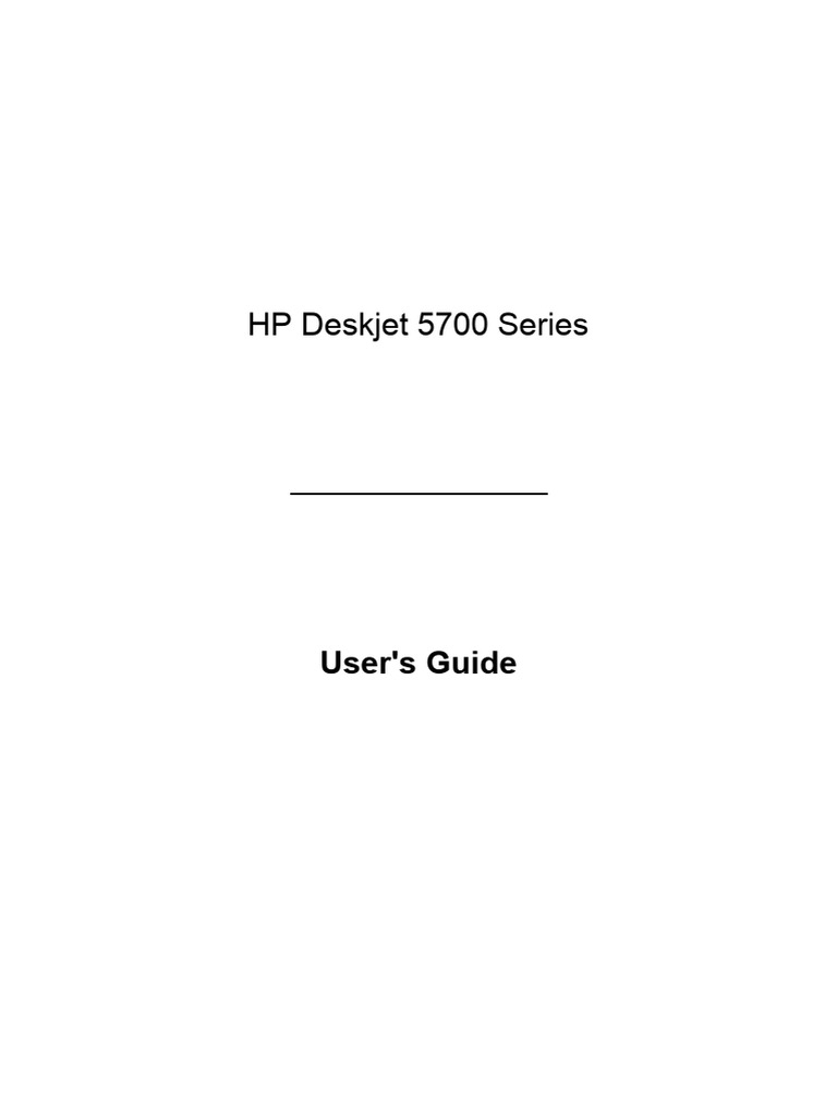 HP Deskjet 5740 User Manual | PDF | Printer (Computing) | Photograph