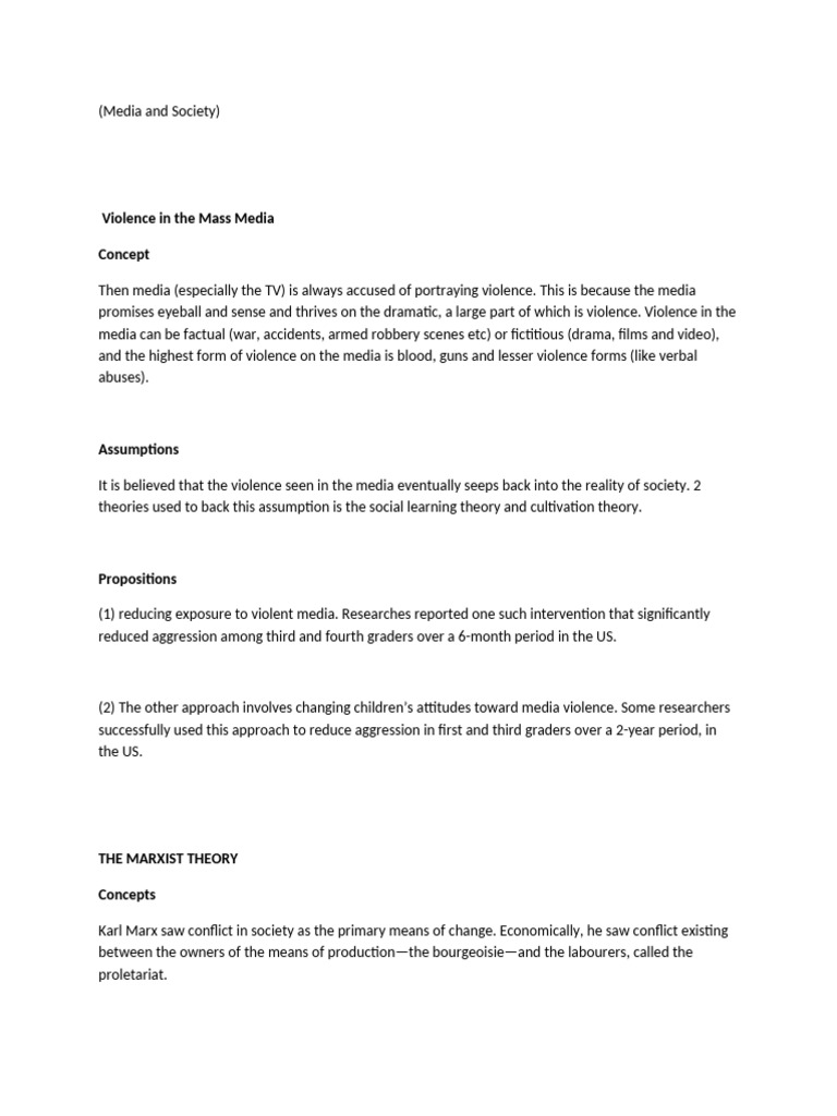 Media and Socie-WPS Office | PDF | Marx's Theory Of Alienation ...