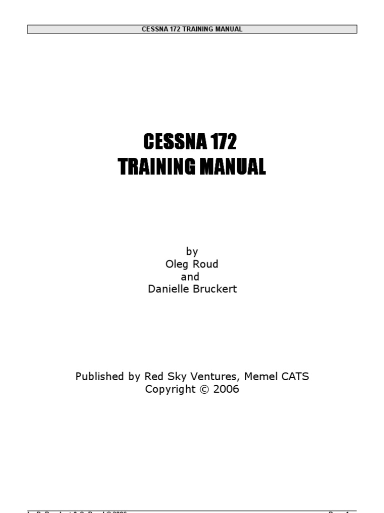C172 Training Manual SAMPLE 1jul2011 | PDF | Aerospace Engineering ...