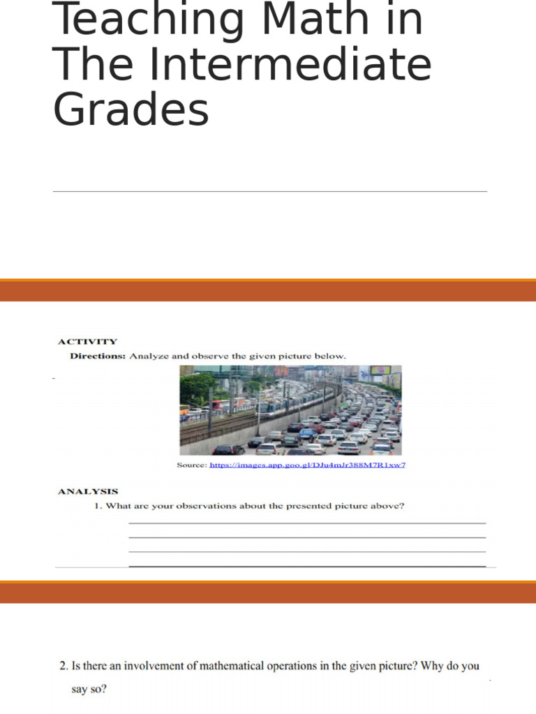 Teaching Math in The Intermediate Grades | PDF