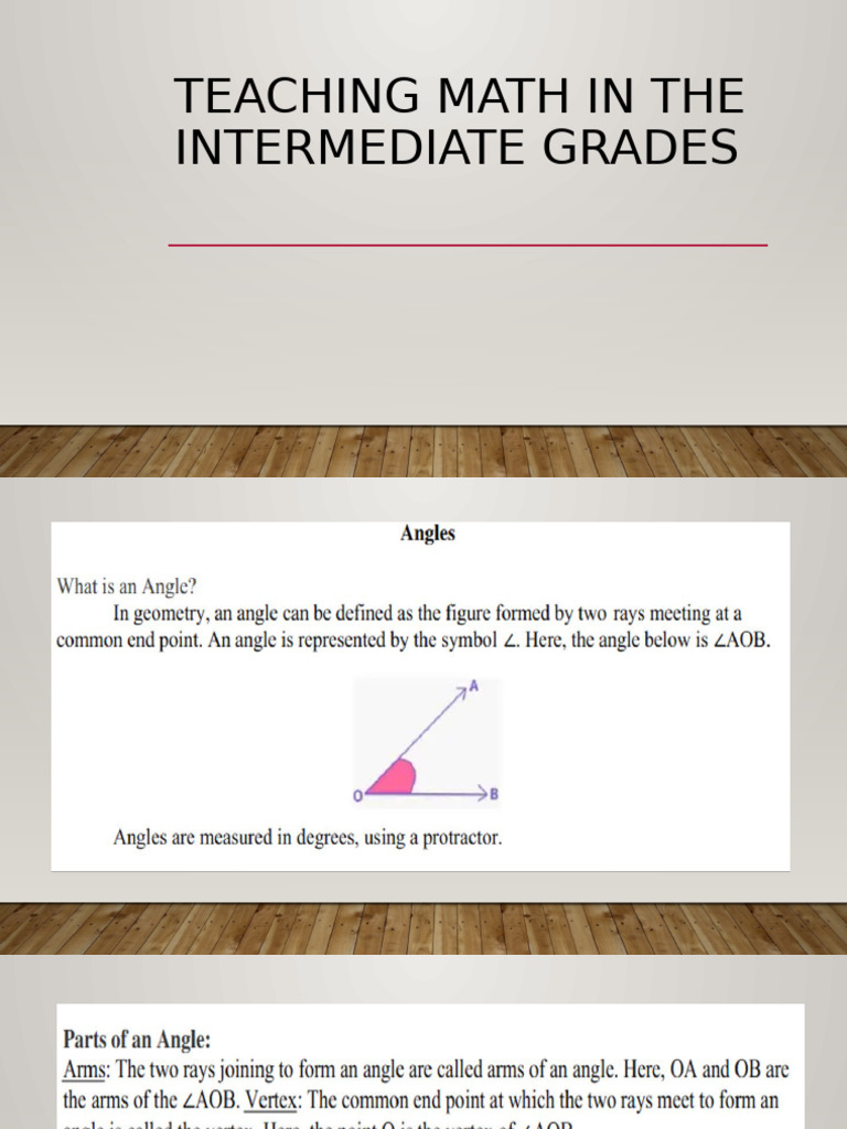 Teaching Math in The Intermediate Grades | PDF