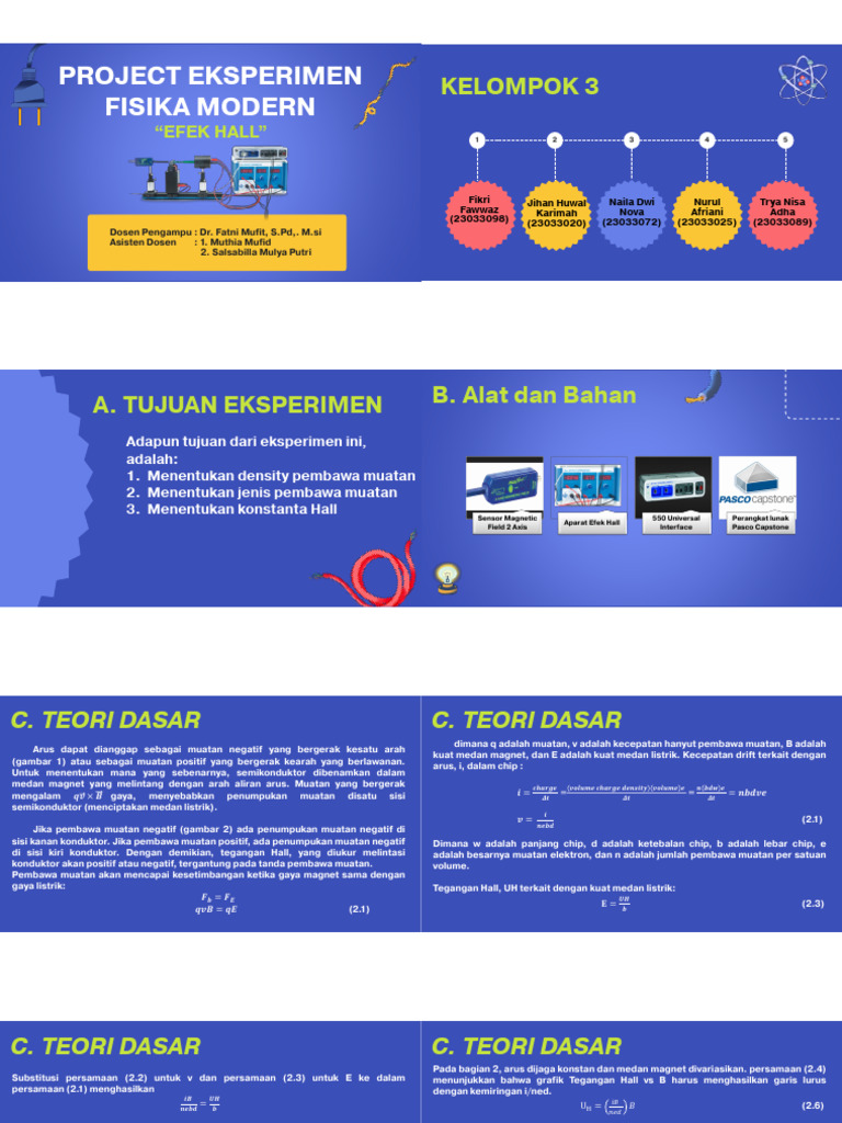 Eksperimen Efek Hall dalam Fisika Modern | PDF