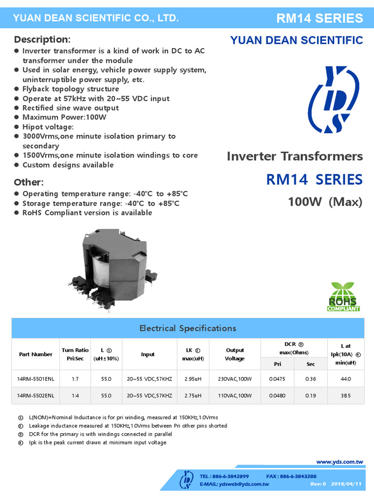 RM14 Series | PDF | Power Inverter | Power Supply