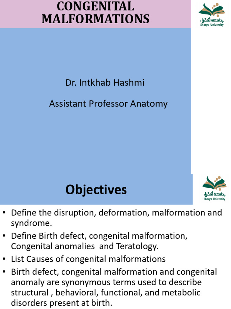 Congenital Malformation | PDF | Animal Diseases | Pediatrics