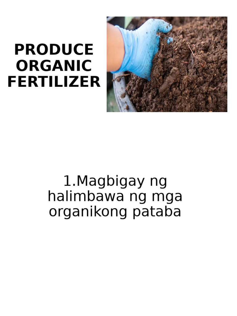 Organic Fertilizer Preparation Guide | PDF