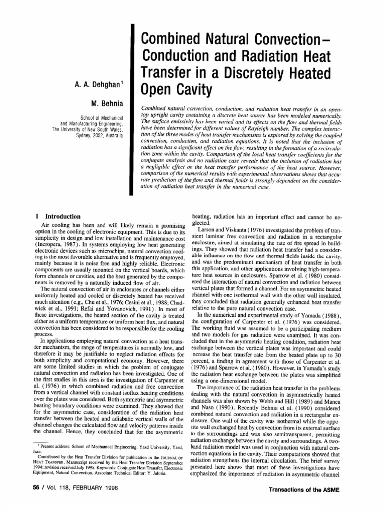 Natural Convection and Radiation Analysis | PDF | Heat Transfer ...