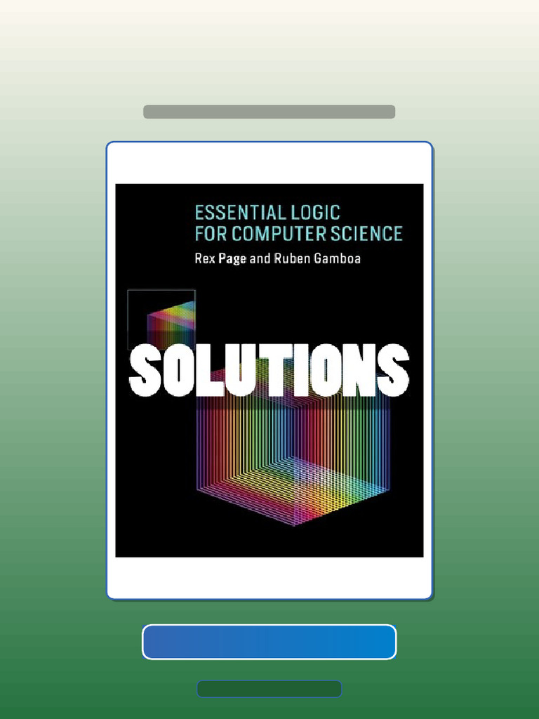 Test Bank of Essential Logic for Computer Science 1st Edition Page ...