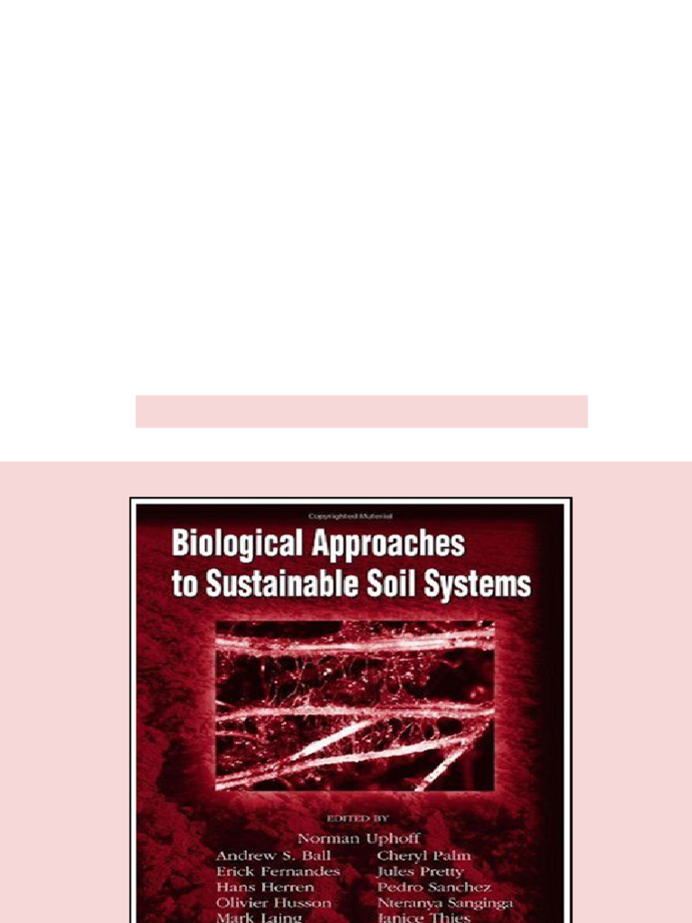 (Ebook) Biological Approaches to Sustainable Soil Systems (Books in ...
