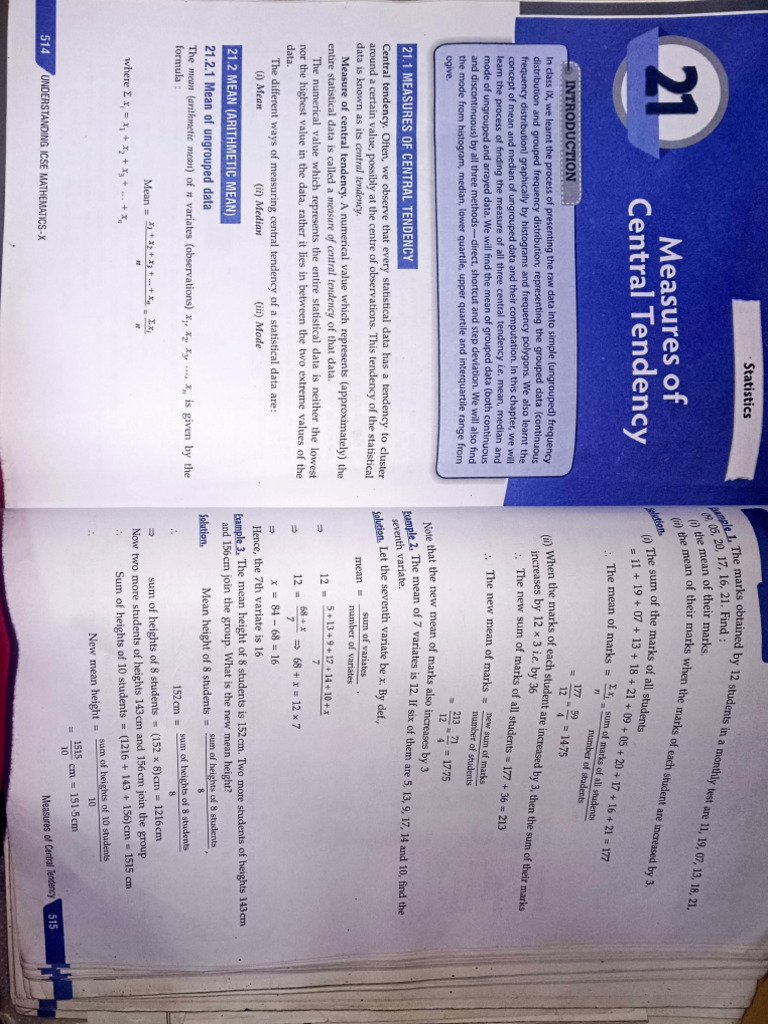 Measures of Central Tendency | PDF