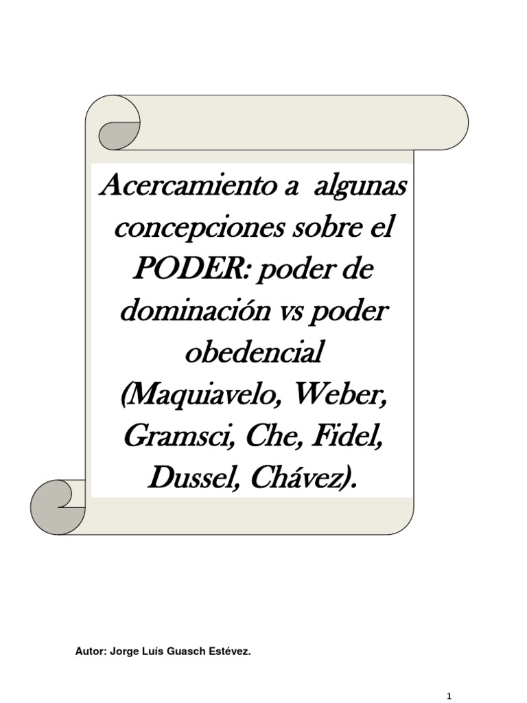 El Poder Como Relacion Social | PDF | Antonio Gramsci | Hegemonía