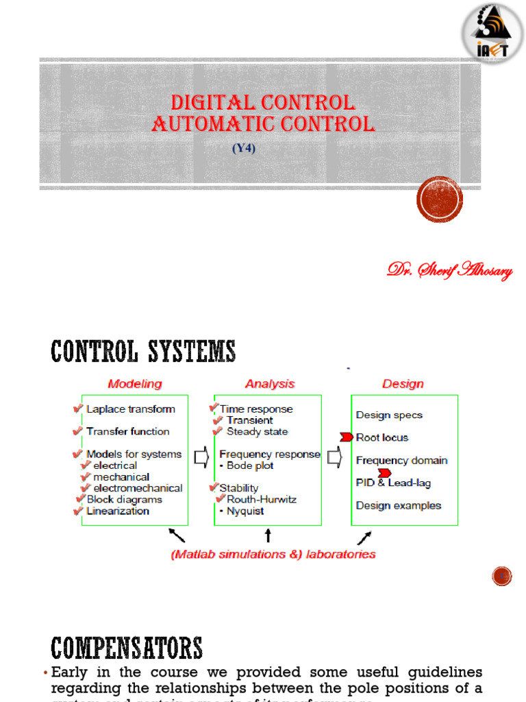 Lead/Lag Compensation in Control Systems | PDF | Control Theory ...