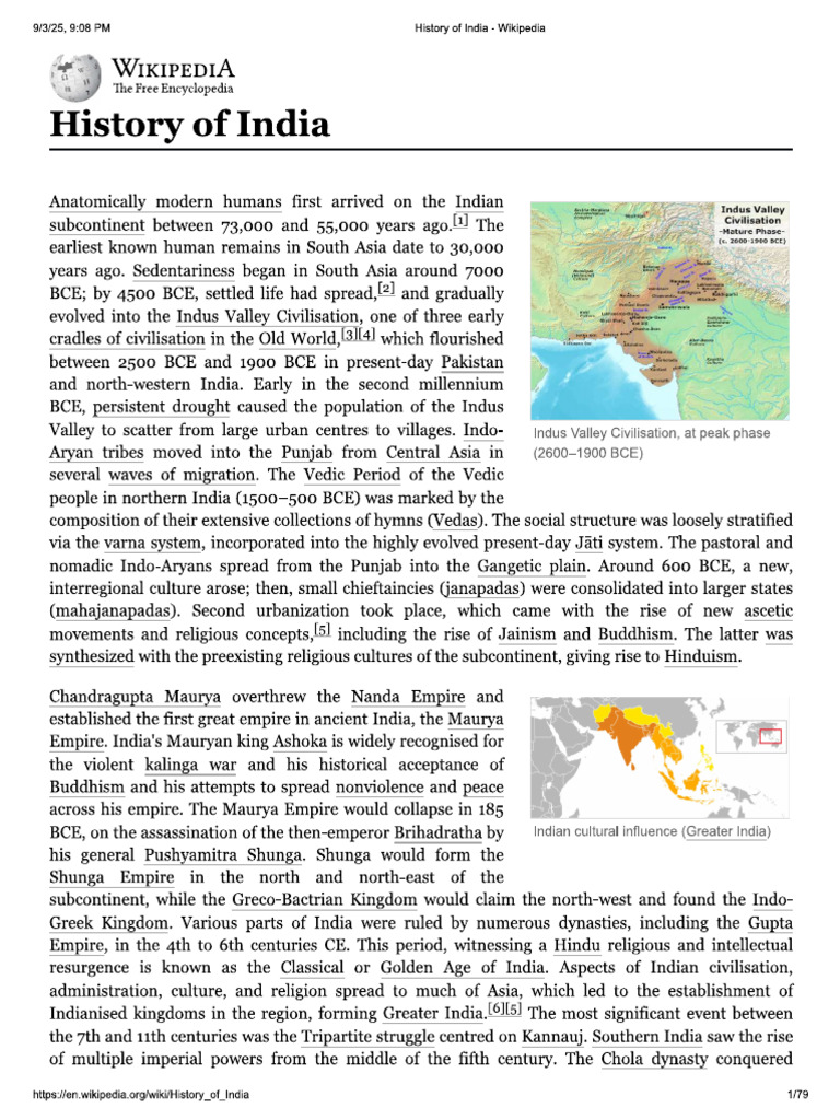 Indian History | PDF