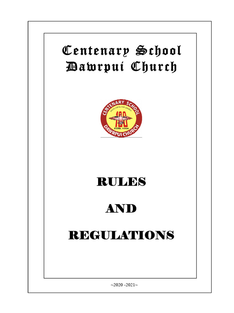 RULES & REGULATIONS 2024 Big Fonts | PDF