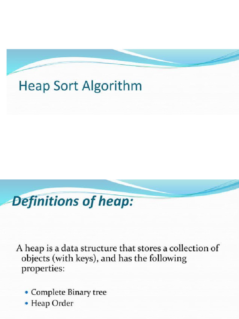 Heap Sort | PDF