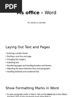 USM Thesis Formatting Guide Template | PDF | Microsoft Word | Software