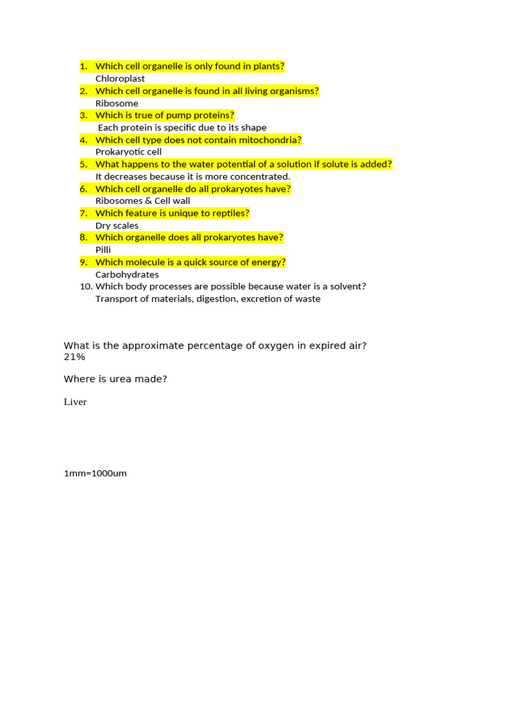 Key Cell Organelles and Functions Explained | PDF