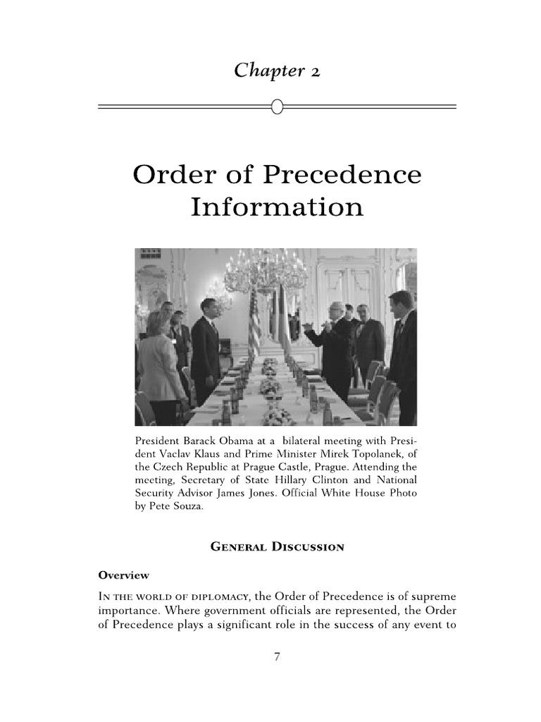 Wk3 - Order of Precedence Information (New) | PDF
