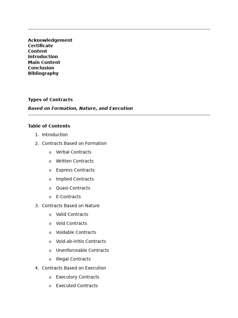 CA- III Report of Types of Contracts | PDF | Justice | Crime & Violence