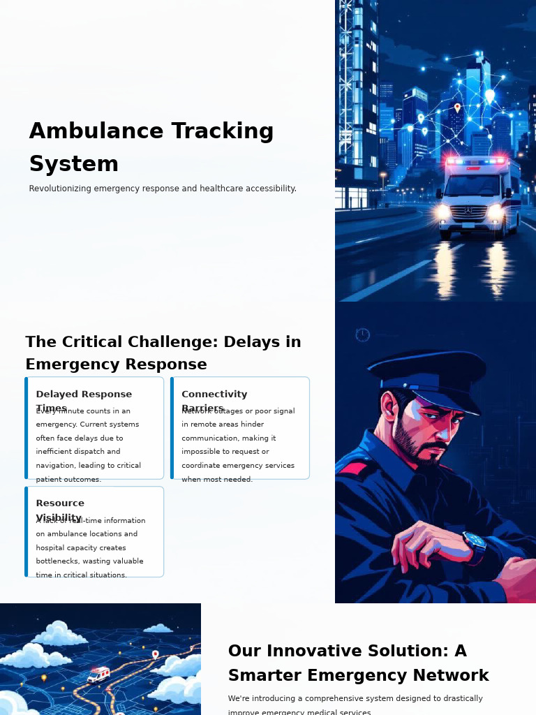 Ambulance Tracking System Overview | PDF | Emergency | Ambulance
