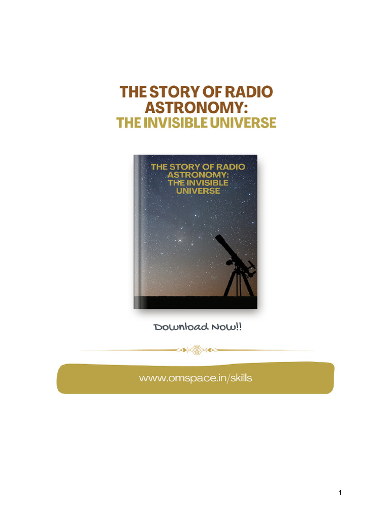 The Story of Radio Astronomy | PDF | Black Hole | Stars