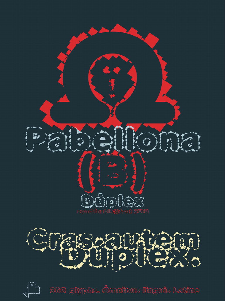Pabellona Duplex Font Character Table | PDF | Western Calligraphy ...