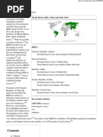 Political Science Project On BRICS | PDF | Bric | Economic Growth