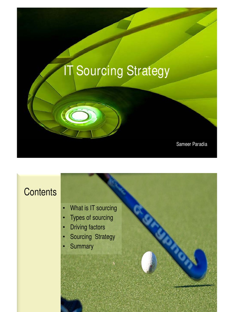 IT Sourcing Strategy | Download Free PDF | Partnership | Strategic ...