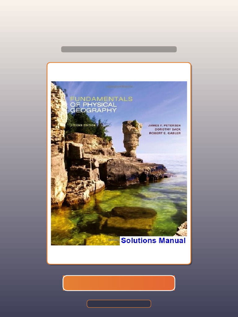 Test Bank For Fundamentals of Physical Geography 2nd Edition Petersen ...