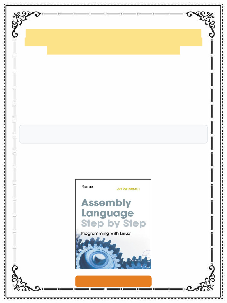 Assembly Language Step by Step Programming with Linux 3rd Edition ...