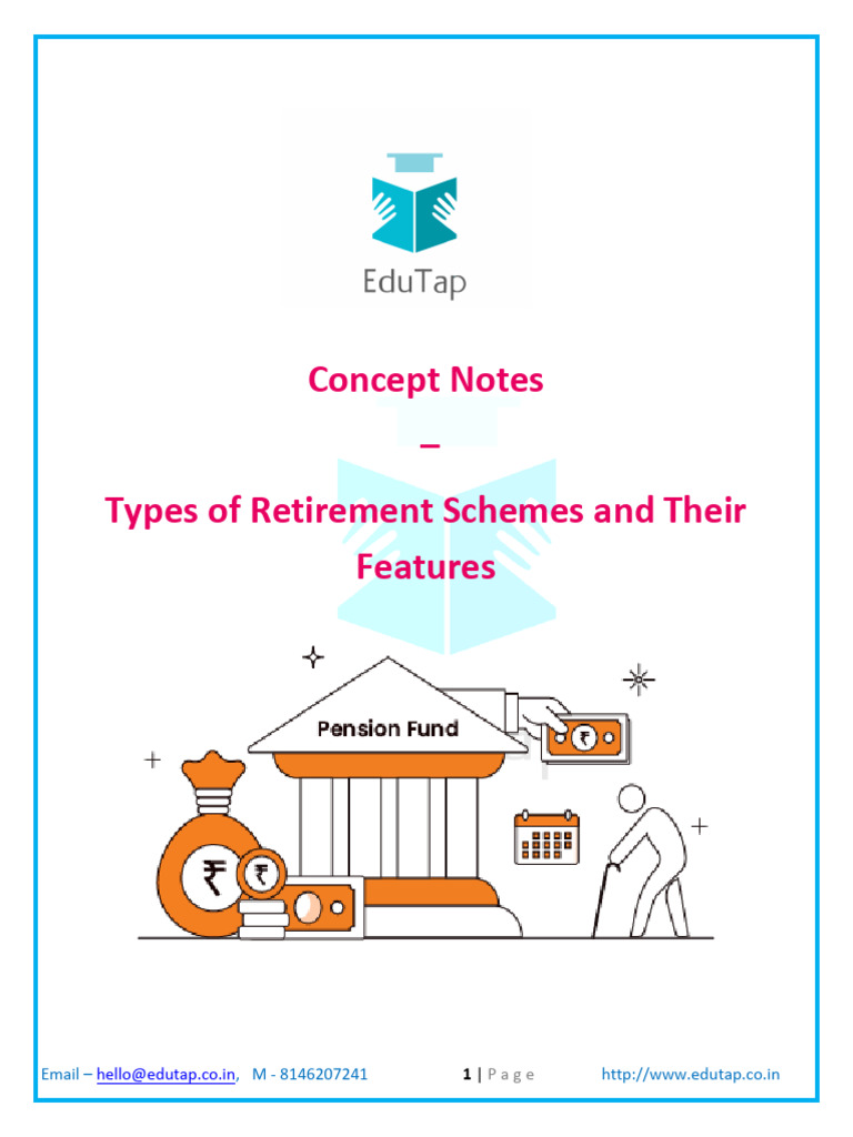 Types of Retirement Schemes in India | PDF | Life Annuity | Pension