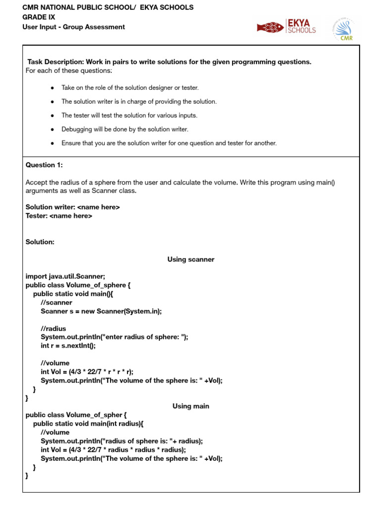 Avni Garg - Operators and Expressions Worksheet - 6591347 | PDF ...