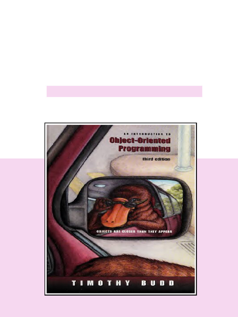 (Ebook) Introduction to Object-Oriented Programming, An by Timothy Budd ISBN 9780201760316 ...