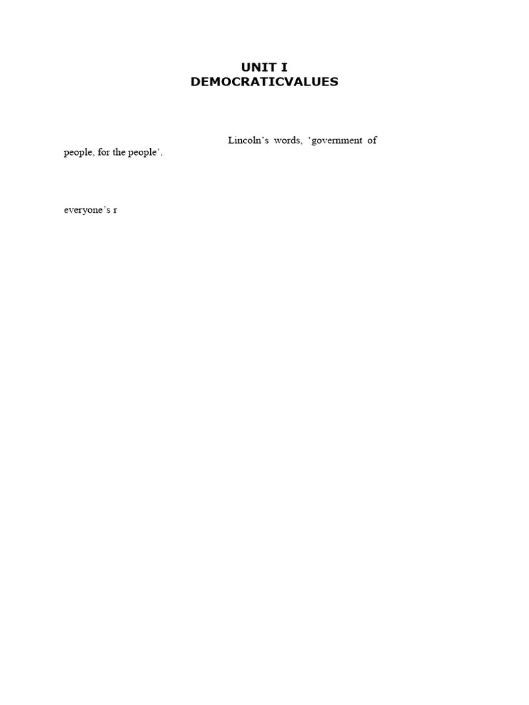 Understanding Democratic Values | PDF | Democracy | Political Ideologies