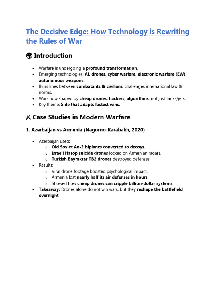 The Decisive Edge | PDF | Electronic Warfare | Unmanned Combat Aerial Vehicle