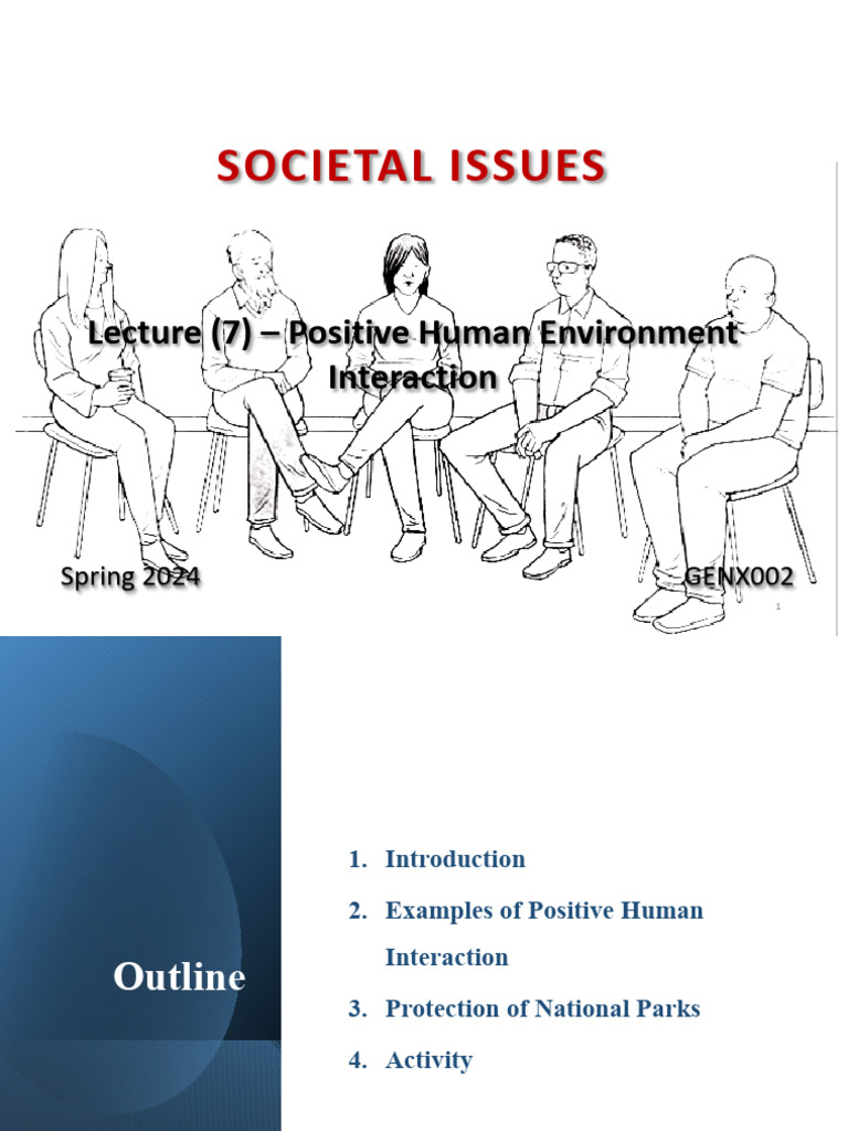 Lecture 7 Positive Human Environment Interaction | PDF | Sustainability ...